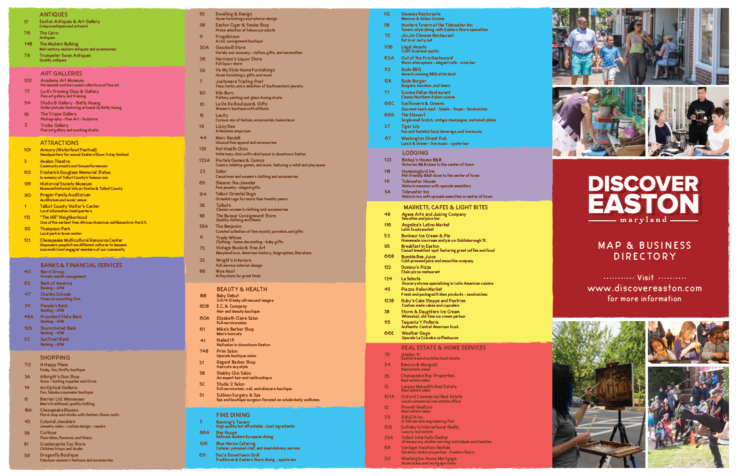 Downtown Map - Discover Easton, Maryland