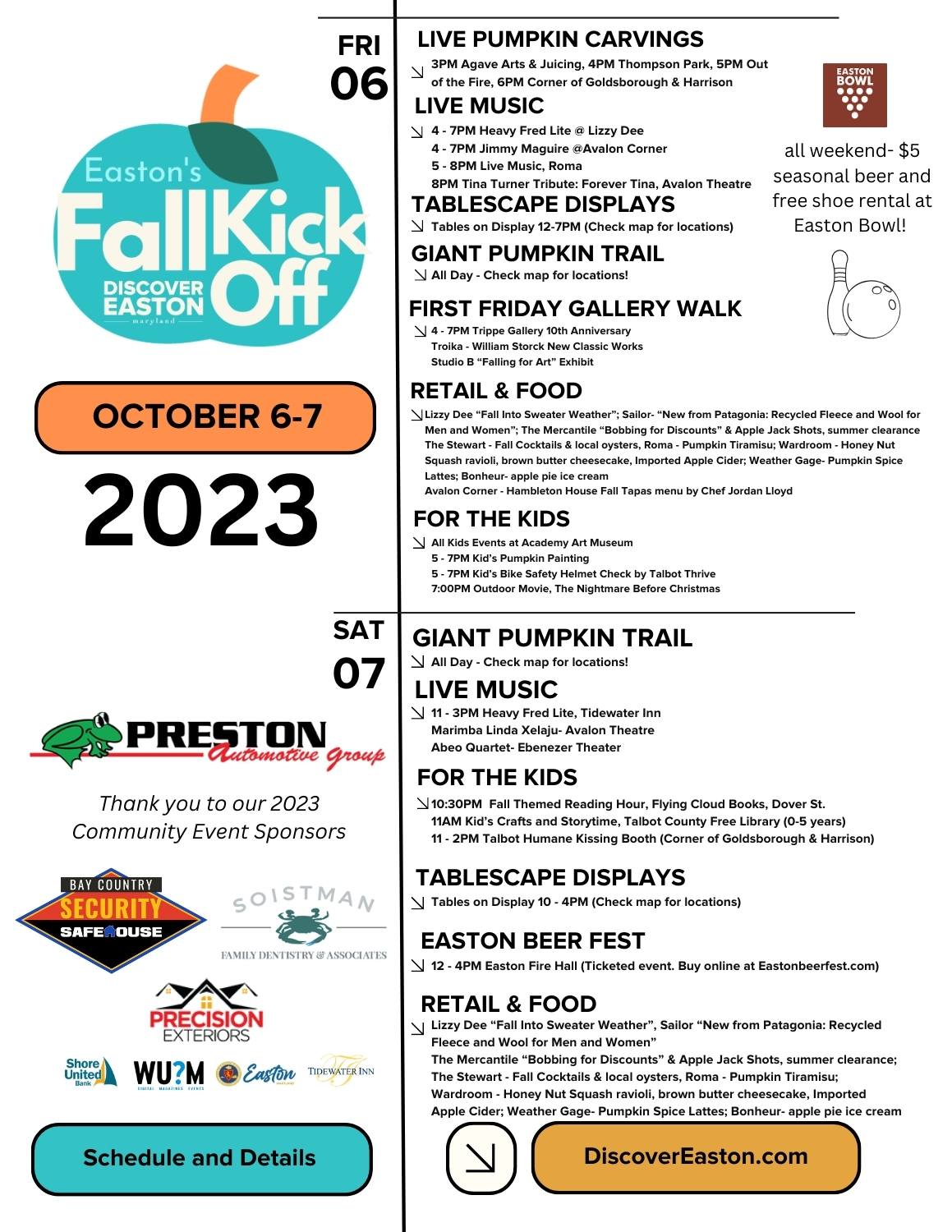 Fall Kick Off Weekend