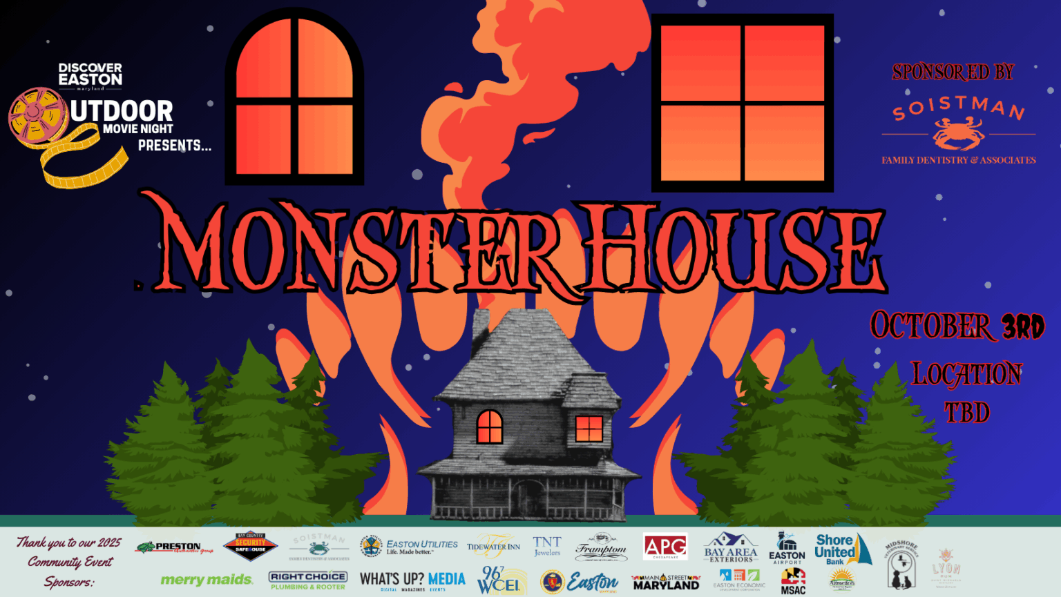 Monster House - Outdoor Movie Night (Sponsored by Soistman Family ...