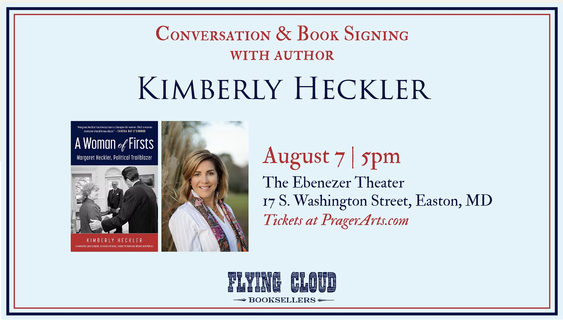Author Event: “A Woman of Firsts: Margaret Heckler, Political Trailblazer" - Discover Easton ...